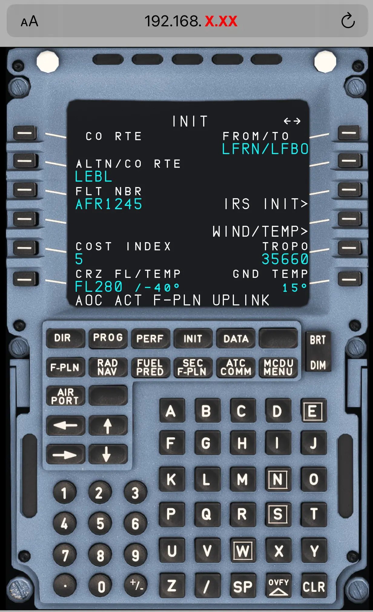 Tutorial: A32NX - Using the remote MCDU - Tools & Utilities - Microsoft Flight Simulator Forums