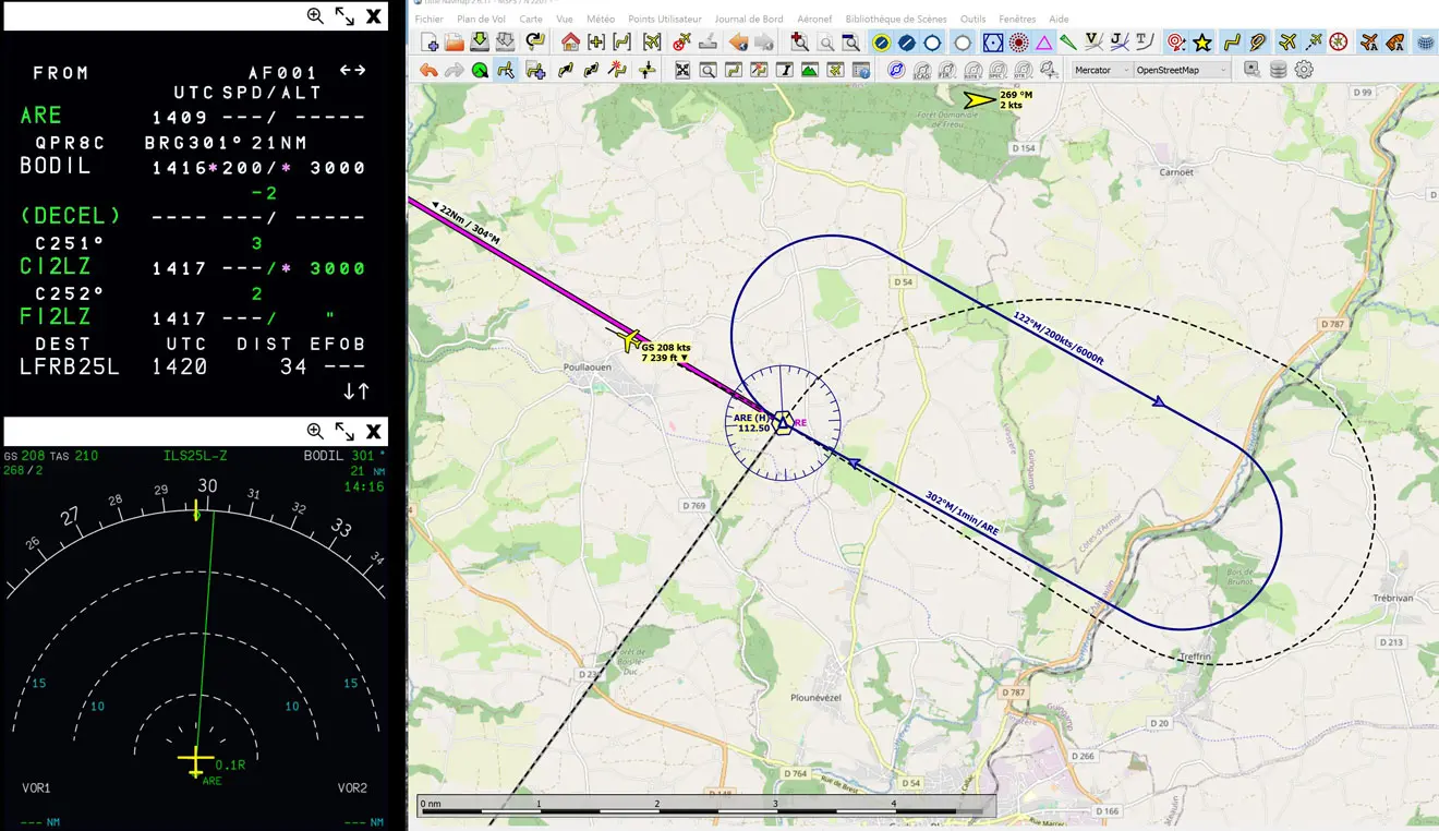 Simvol | FS2020 Tutorials | Create and use a holding pattern with the A32NX